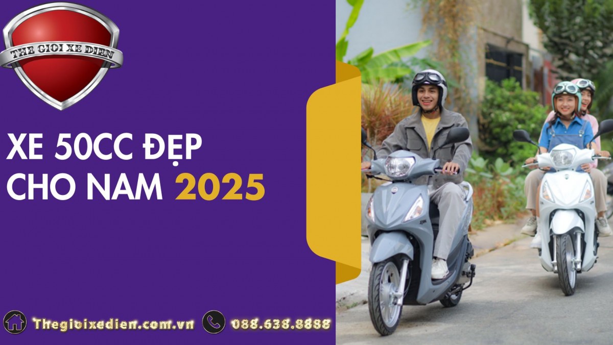 Top các mẫu xe 50cc đẹp cho nam được săn đón nhiều 2025